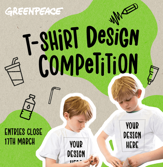 St John Bosco Arts College - T-shirt Design Competition - Greenpeace