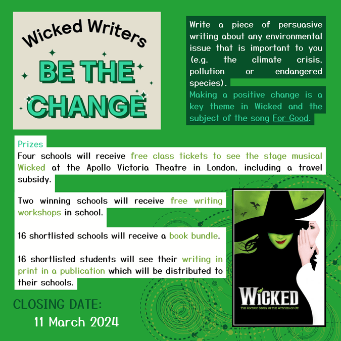 St John Bosco Arts College - Writing Competition - Wicked Writers: Be ...