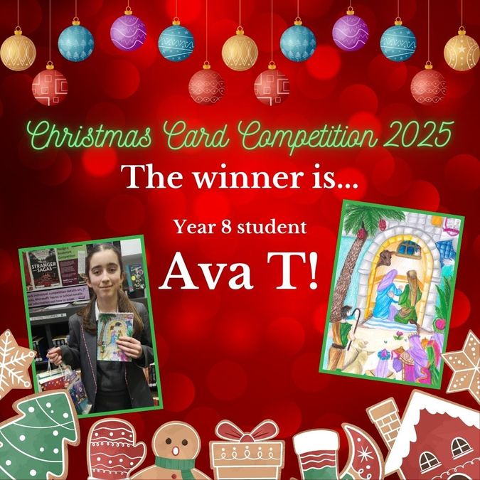 St John Bosco Arts College - Christmas Card Competition - the winner is...