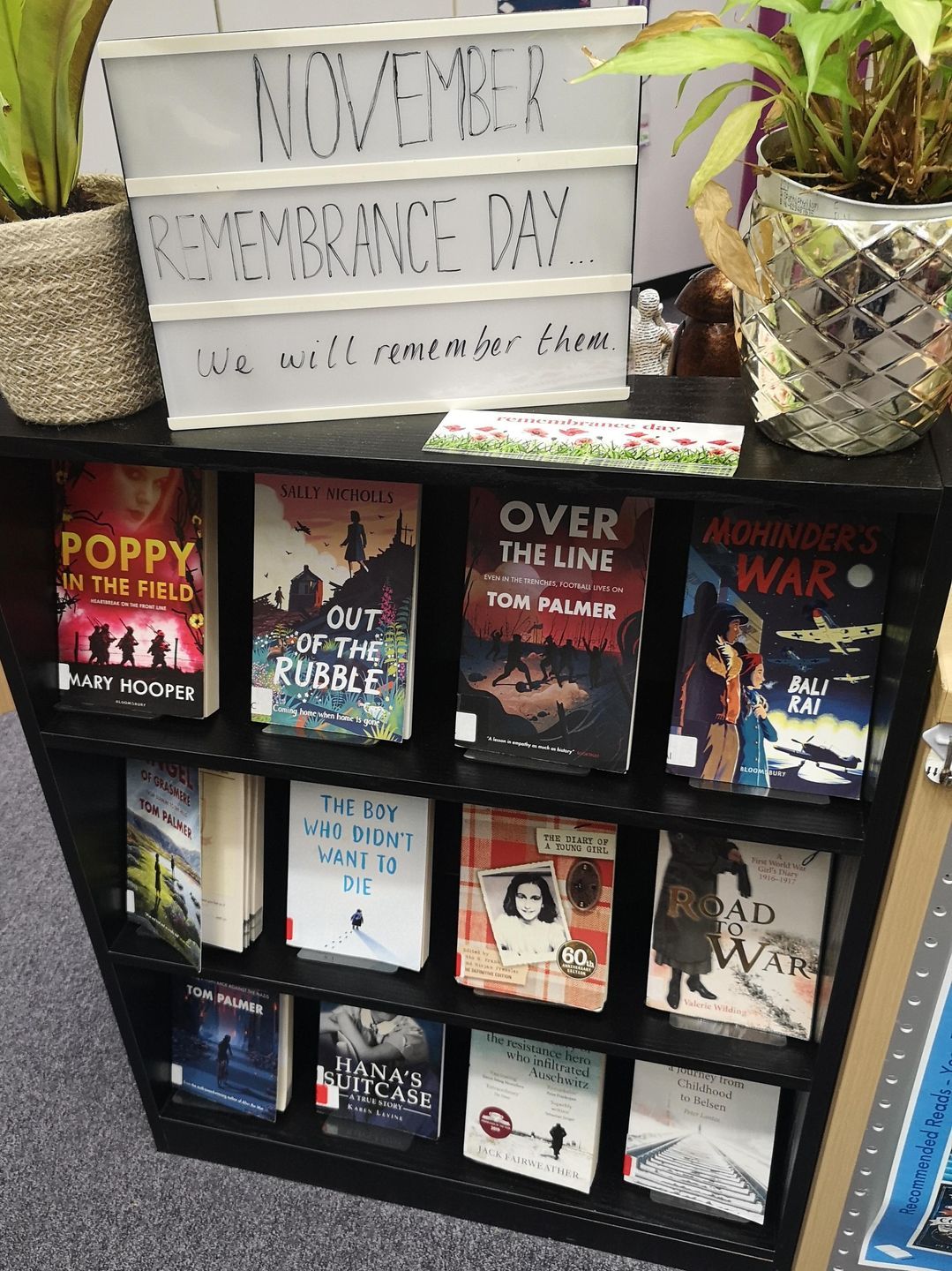 St John Bosco Arts College - Remembrance Day in the Library