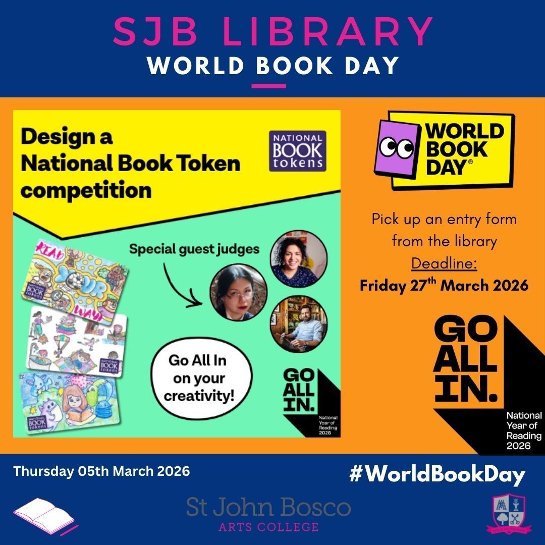 St John Bosco Arts College - Design A National Book Token Competition